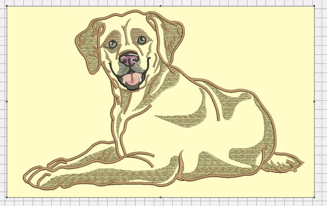Labrador Machine Embroidery Design - Etsy