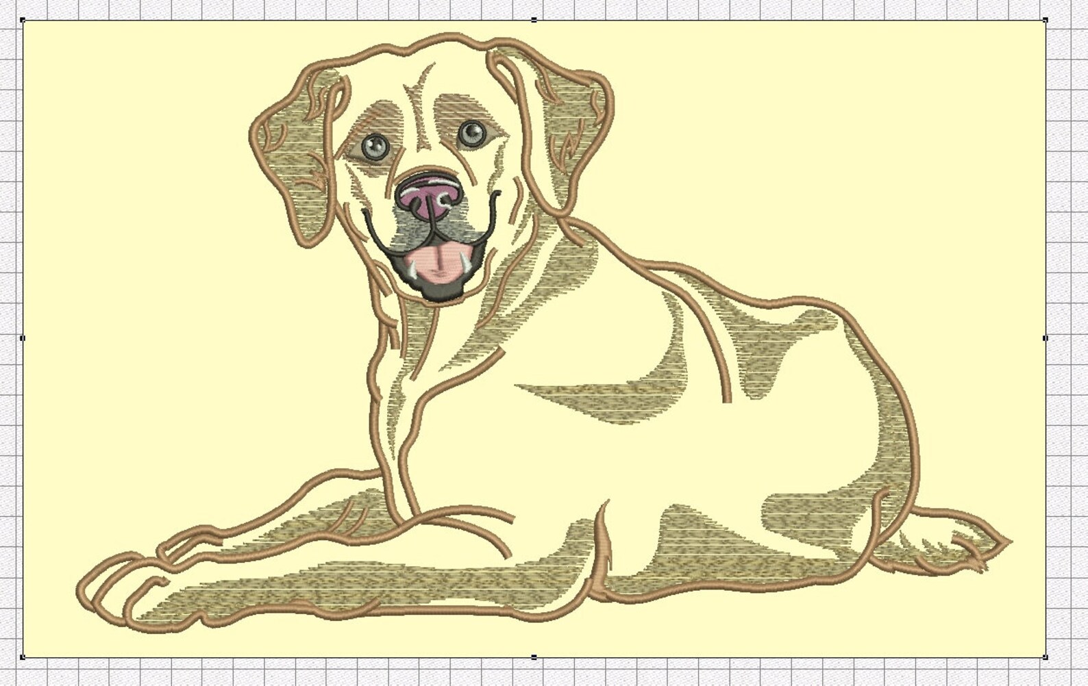 Labrador Machine Embroidery Design - Etsy