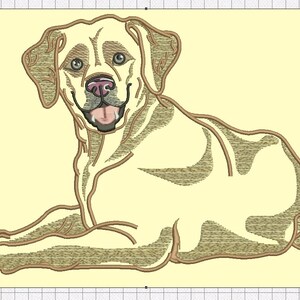 Labrador Machine Embroidery Design - Etsy