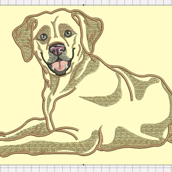 Labrador Embroidery - Etsy