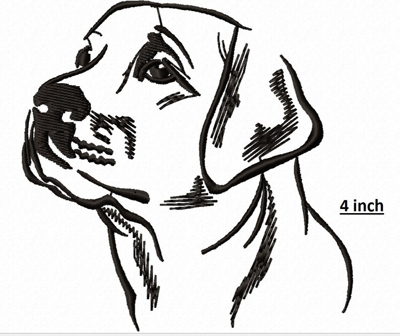 Labrador Retriever Machine Embroidery Design - Etsy