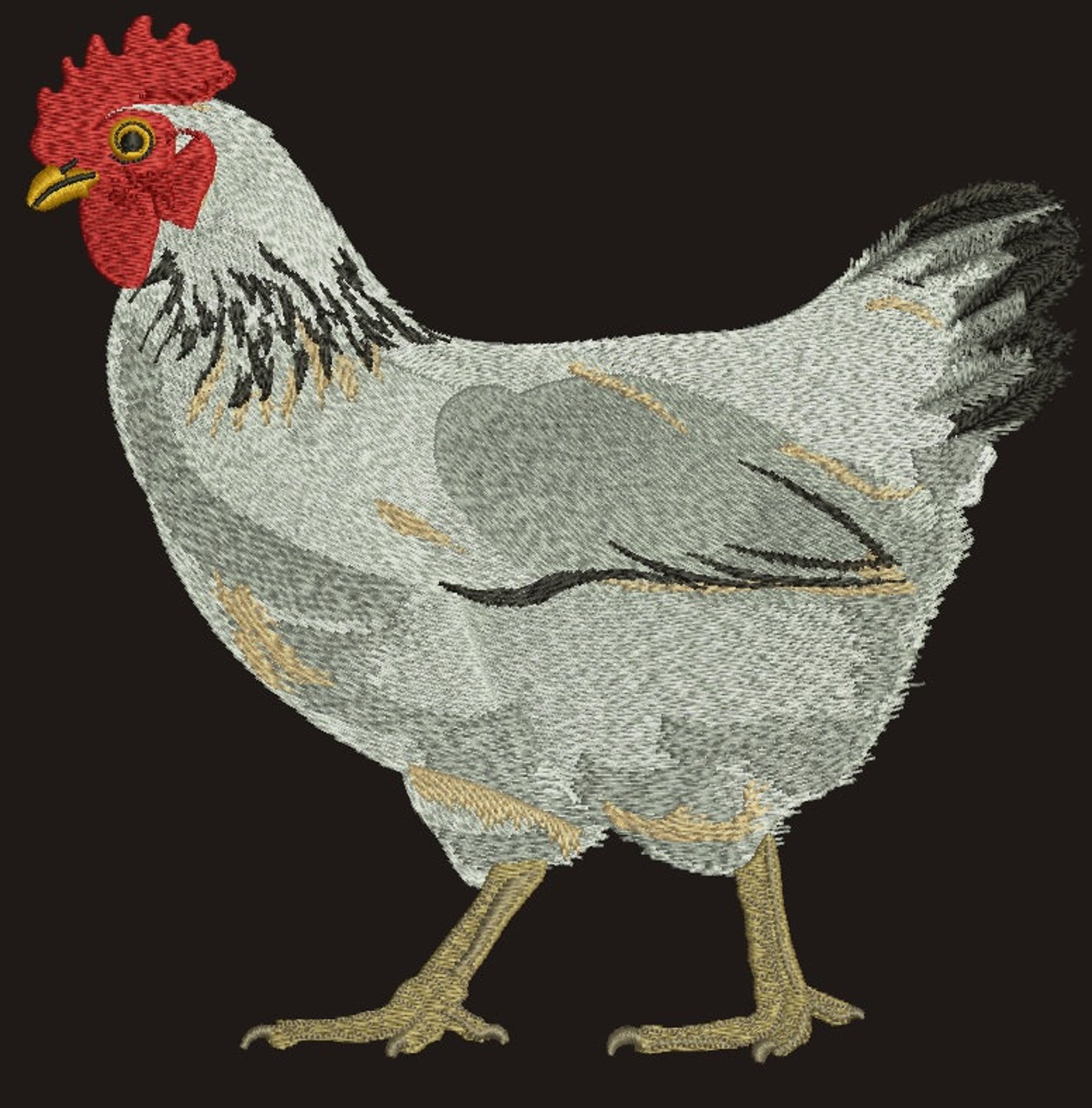 Chicken Machine Embroidery Design | Etsy