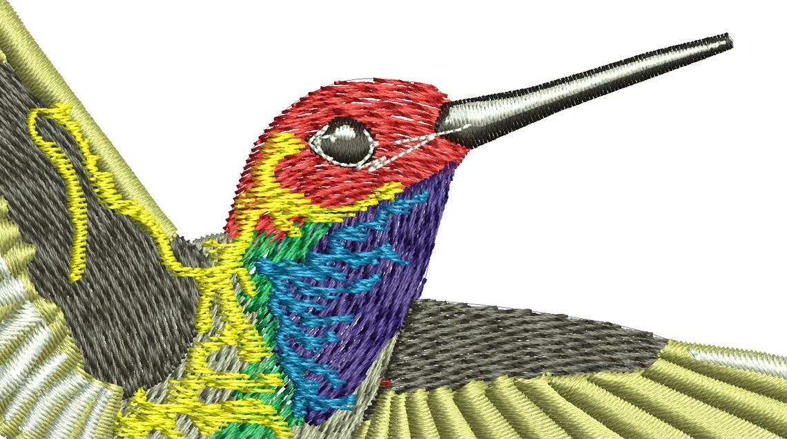 Hummingbird Colibri Machine Embroidery Design Tested - Etsy