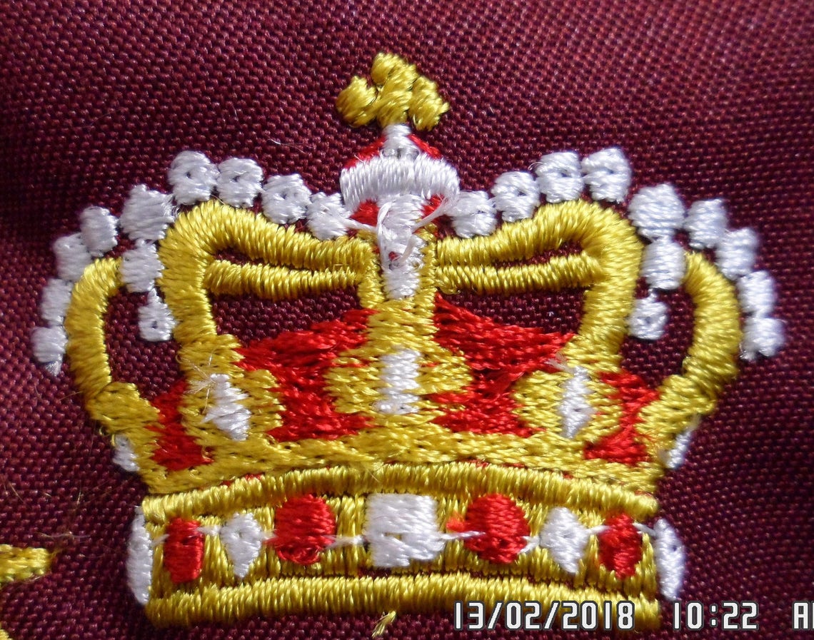 Color Crown Embroidery Design Design Tested - Etsy