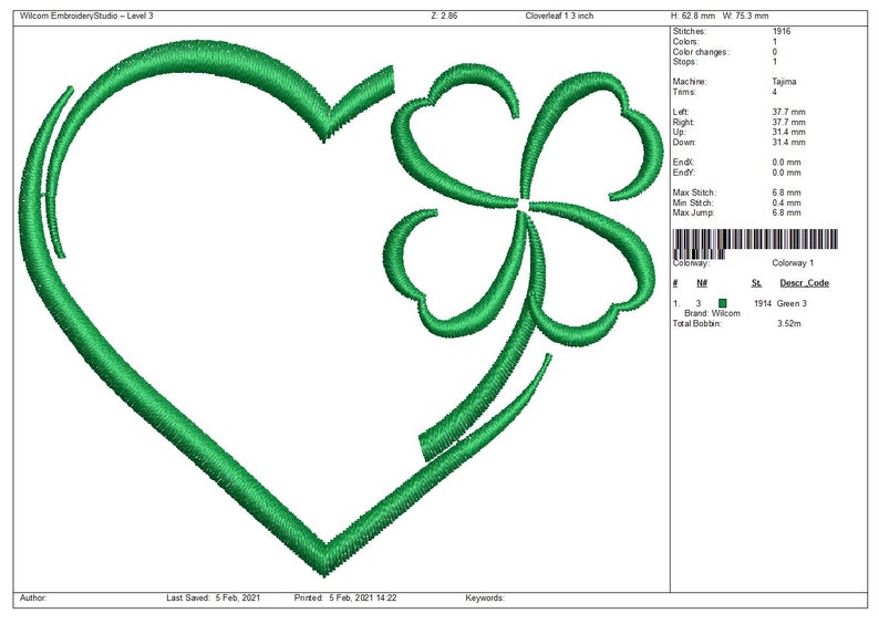 A Set of Cloverleafs Machine Embroidery Designs Three - Etsy