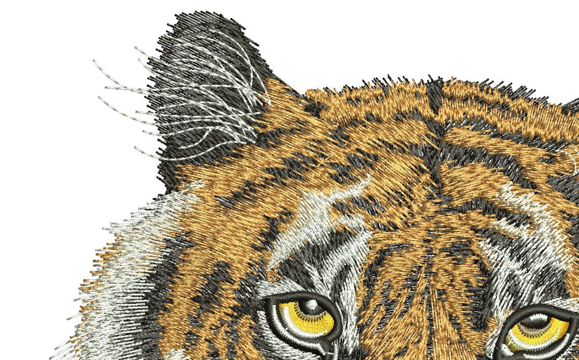 Tiger Machine Embroidery Design - Etsy