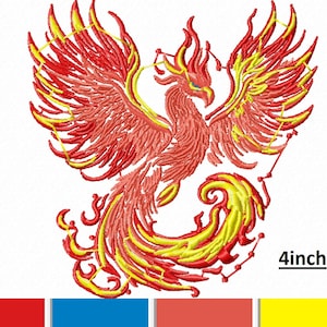 Phoenix Firebird Embroidery Design / INSTANT DOWNLOAD / Three Sizes ...