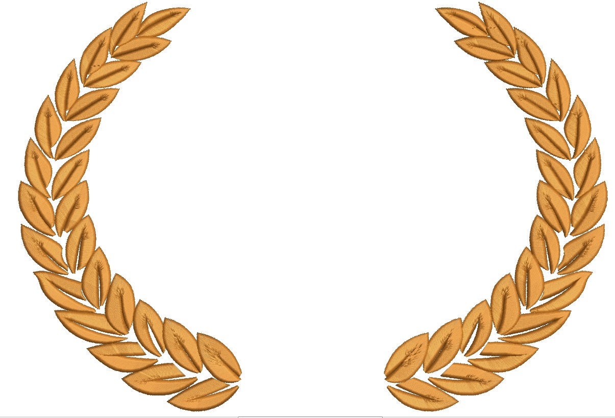Laurel Wreath Embroidery Design - Etsy