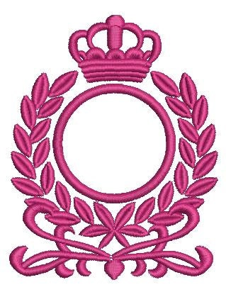 Frame With Crown Machine Embroidery Design - Etsy