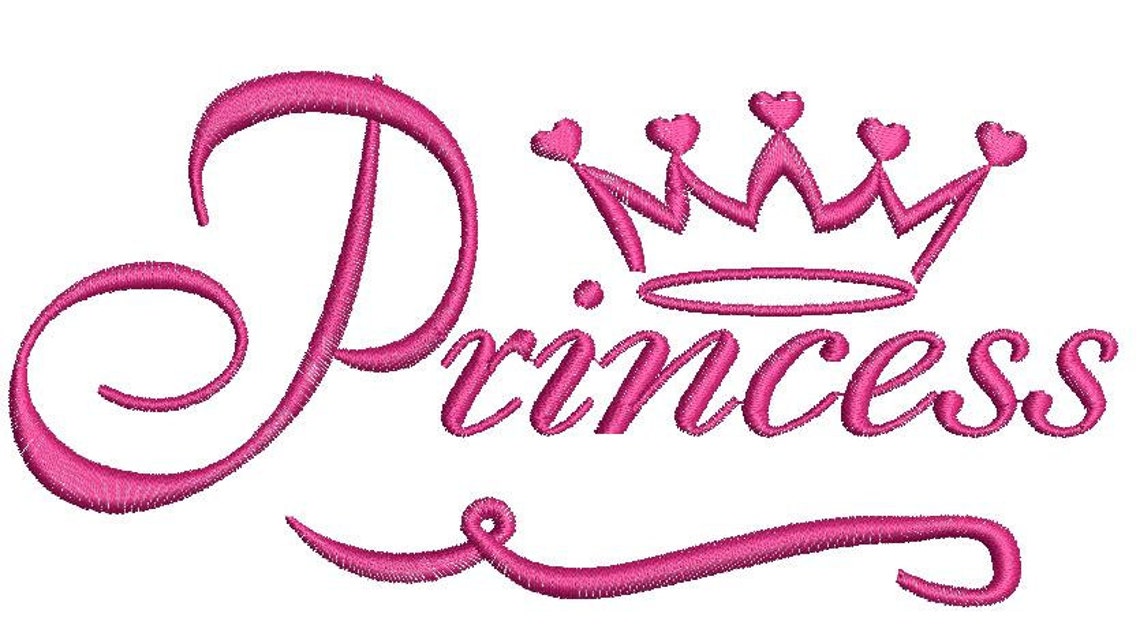 Princess Crown Design Embroidery File Sises: 66 55 - Etsy