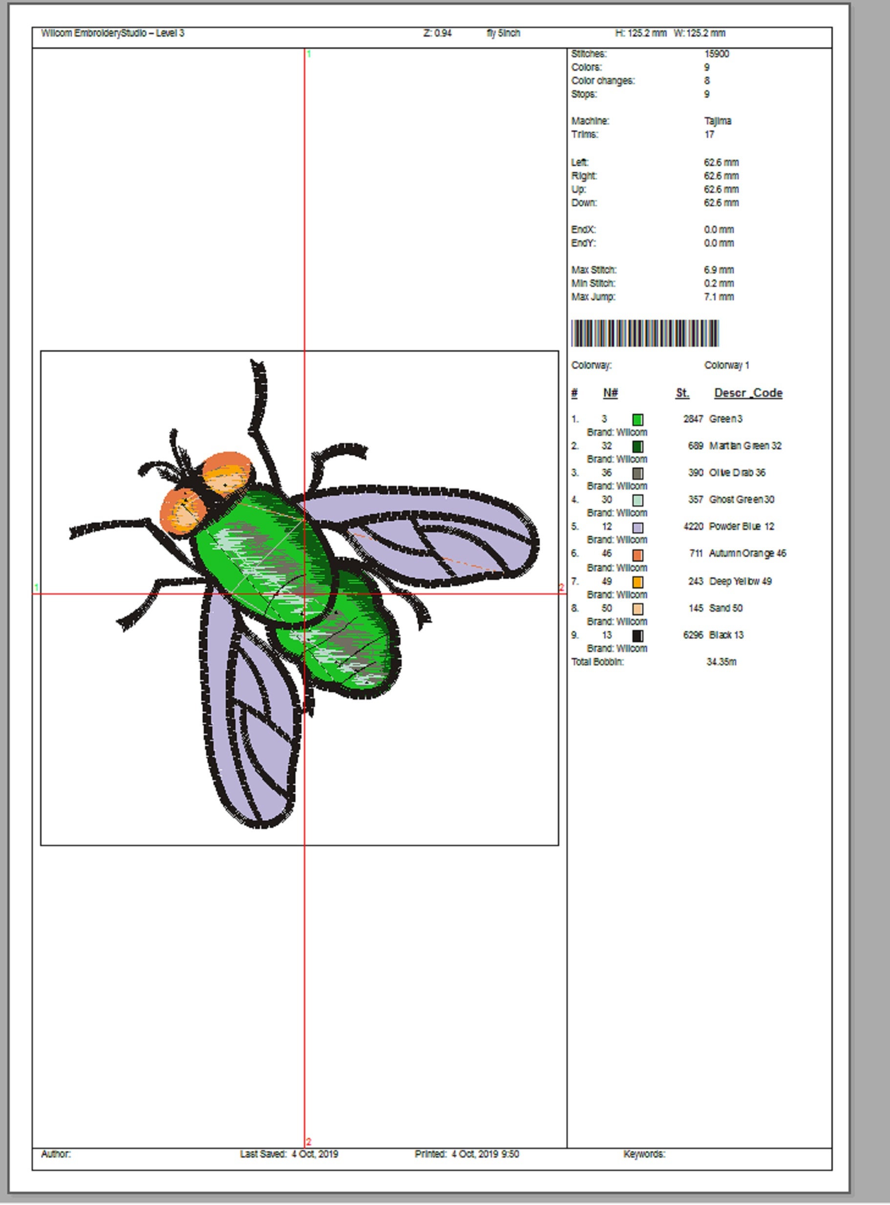 Realistic Green Fly Machine Embroidery Designs INSTANT - Etsy