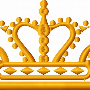 King's Crown Embroidery Design - Etsy
