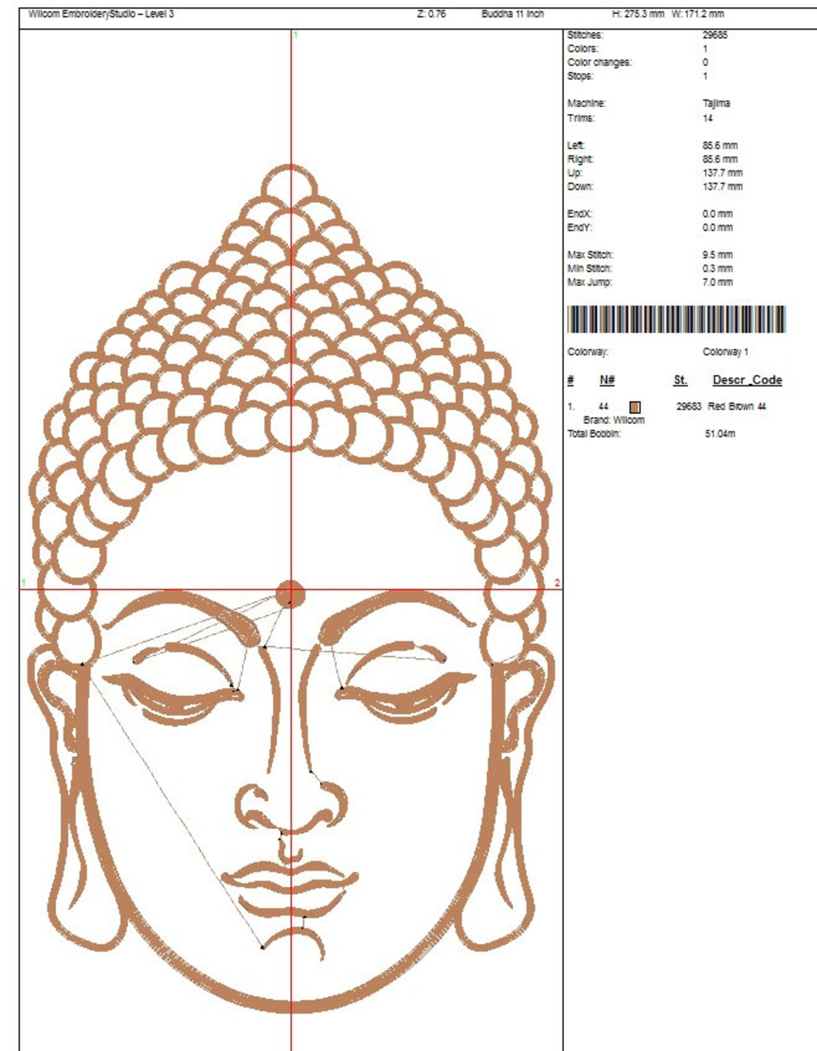 Buddha's Face Close-up Machine Embroidery Design | Etsy
