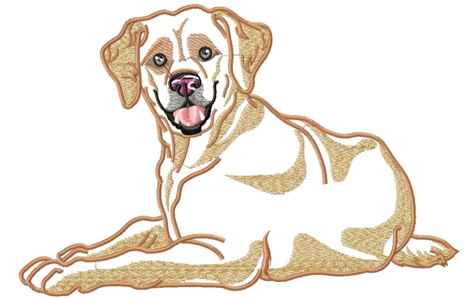 Labrador Machine Embroidery Design - Etsy