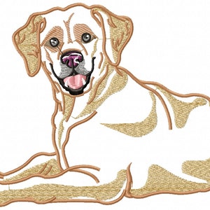 Labrador Machine Embroidery Design - Etsy