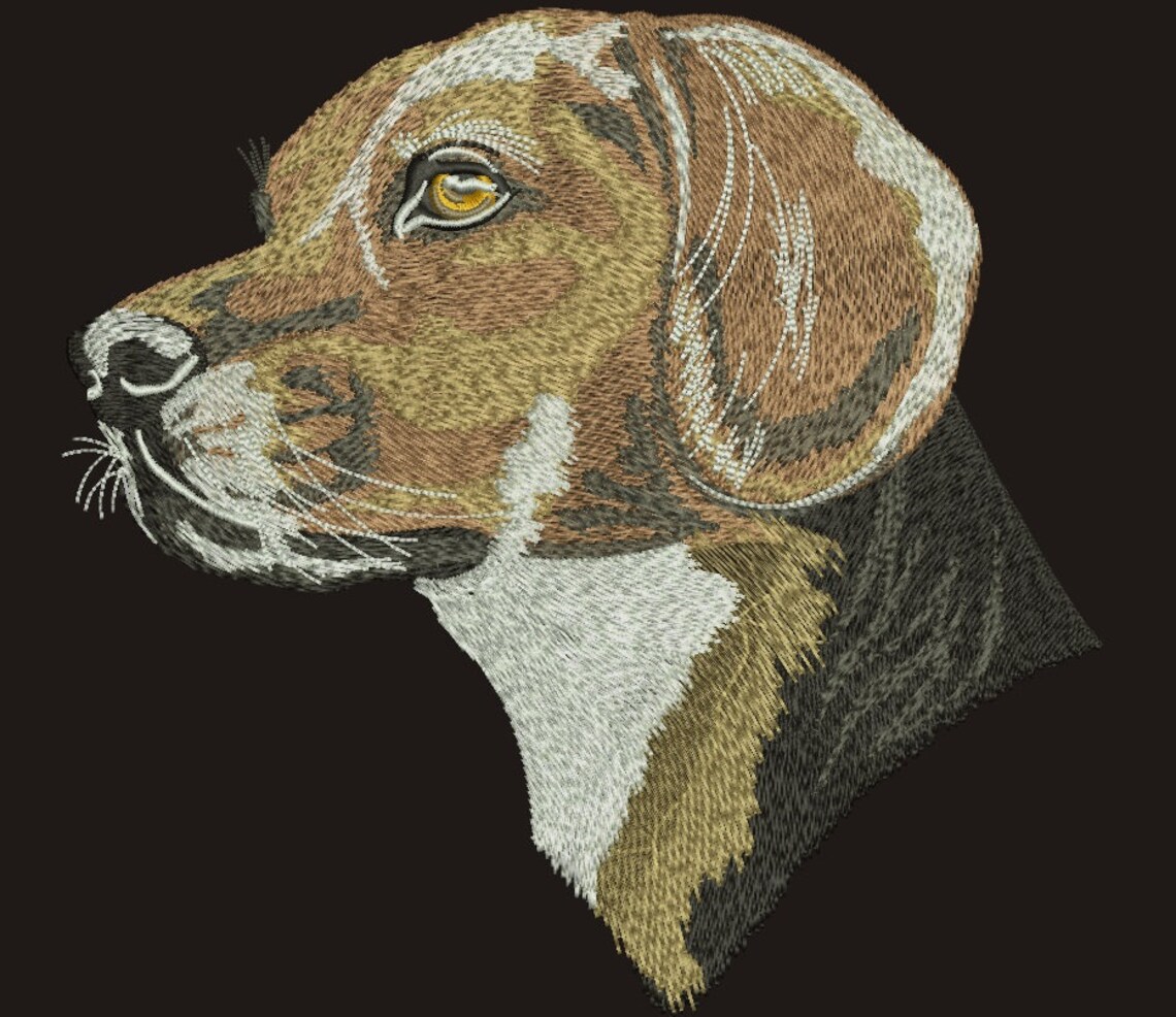 Dog Embroidery Design / INSTANT DOWNLOAD / Three Sizes - Etsy