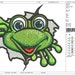 Cute Frog Machine Embroidery Design Tested - Etsy