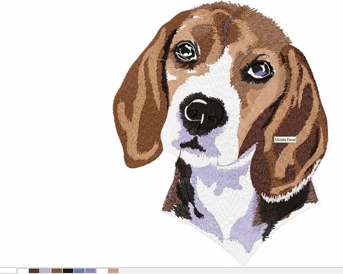 Beagle Dog Machine Embroidery Design / INSTANT DOWNLOAD / - Etsy