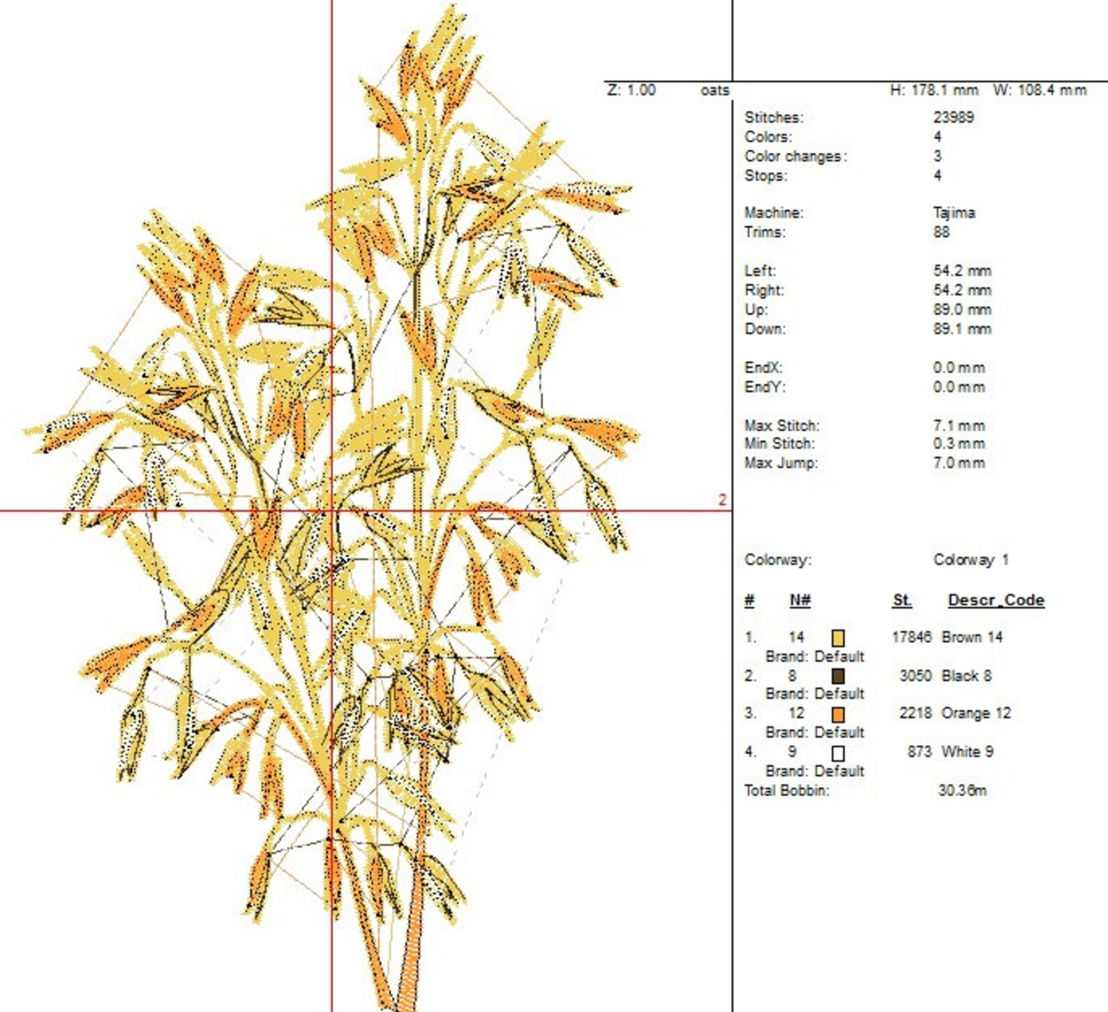 Oats Machine Embroidery Design - Etsy