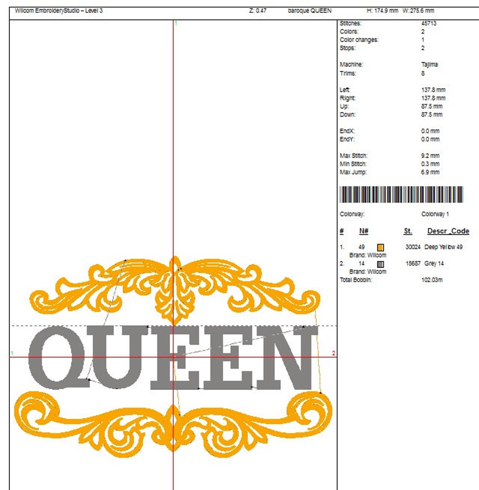 QUEEN Machine Embroidery Design Instantly Download - Etsy