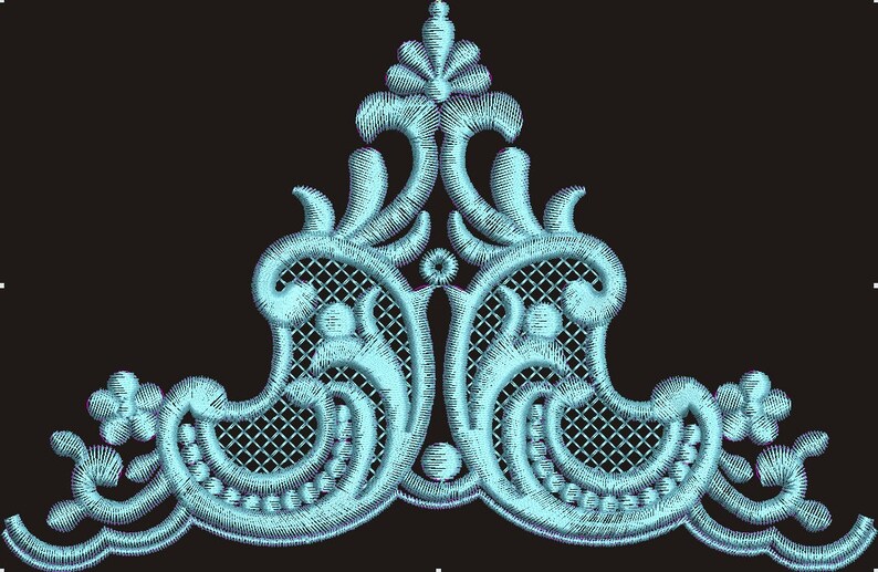 Floral Festoon Embroidery Border Embroidery Pattern Machine - Etsy