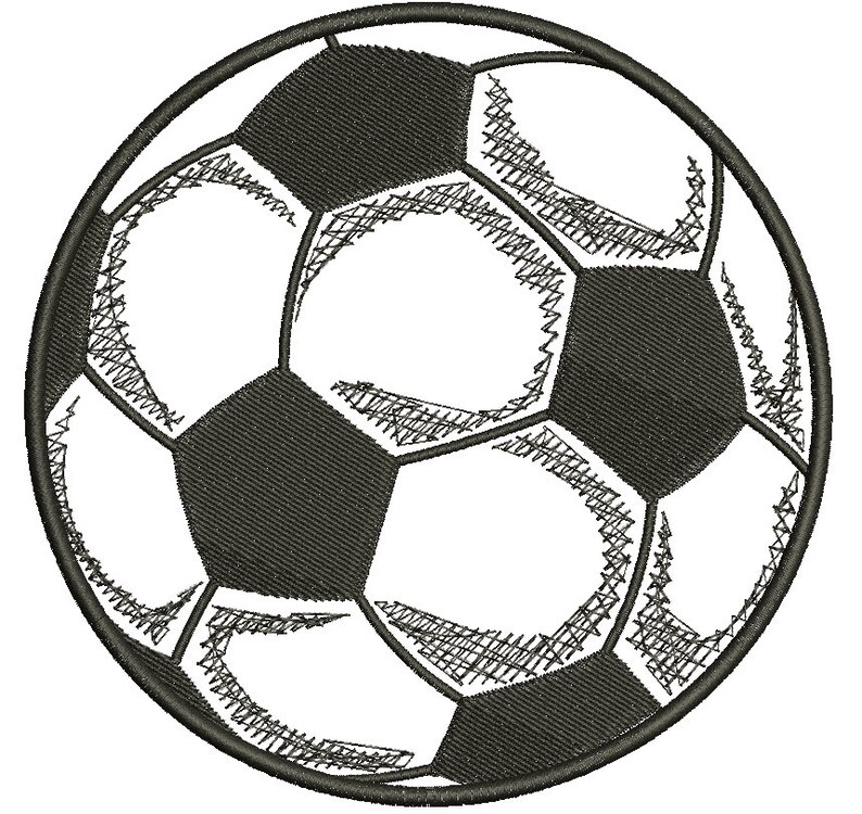 Soccer Ball Machine Embroidery Design / Football - Etsy