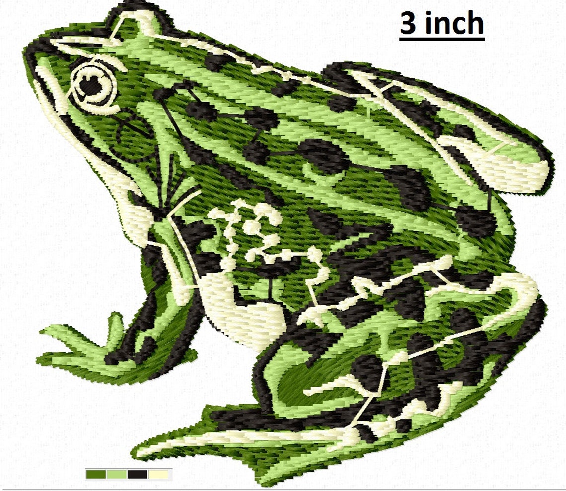 Frog Machine Embroidery Design attention the Design is Tight | Etsy