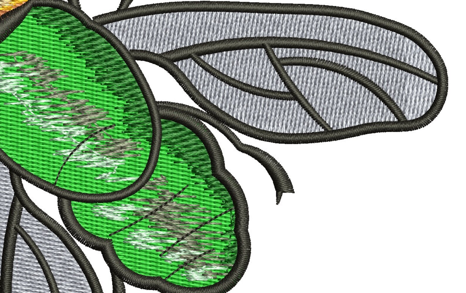 Realistic Green Fly Machine Embroidery Designs INSTANT - Etsy