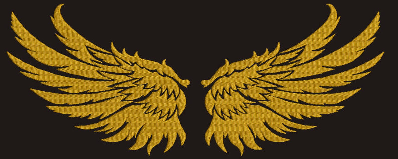 Wings Machine Embroidery Design | Etsy