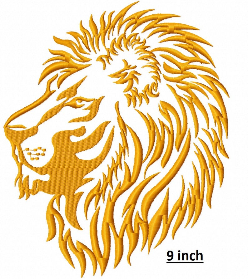 Lion Machine Embroidery Design Tested | Etsy