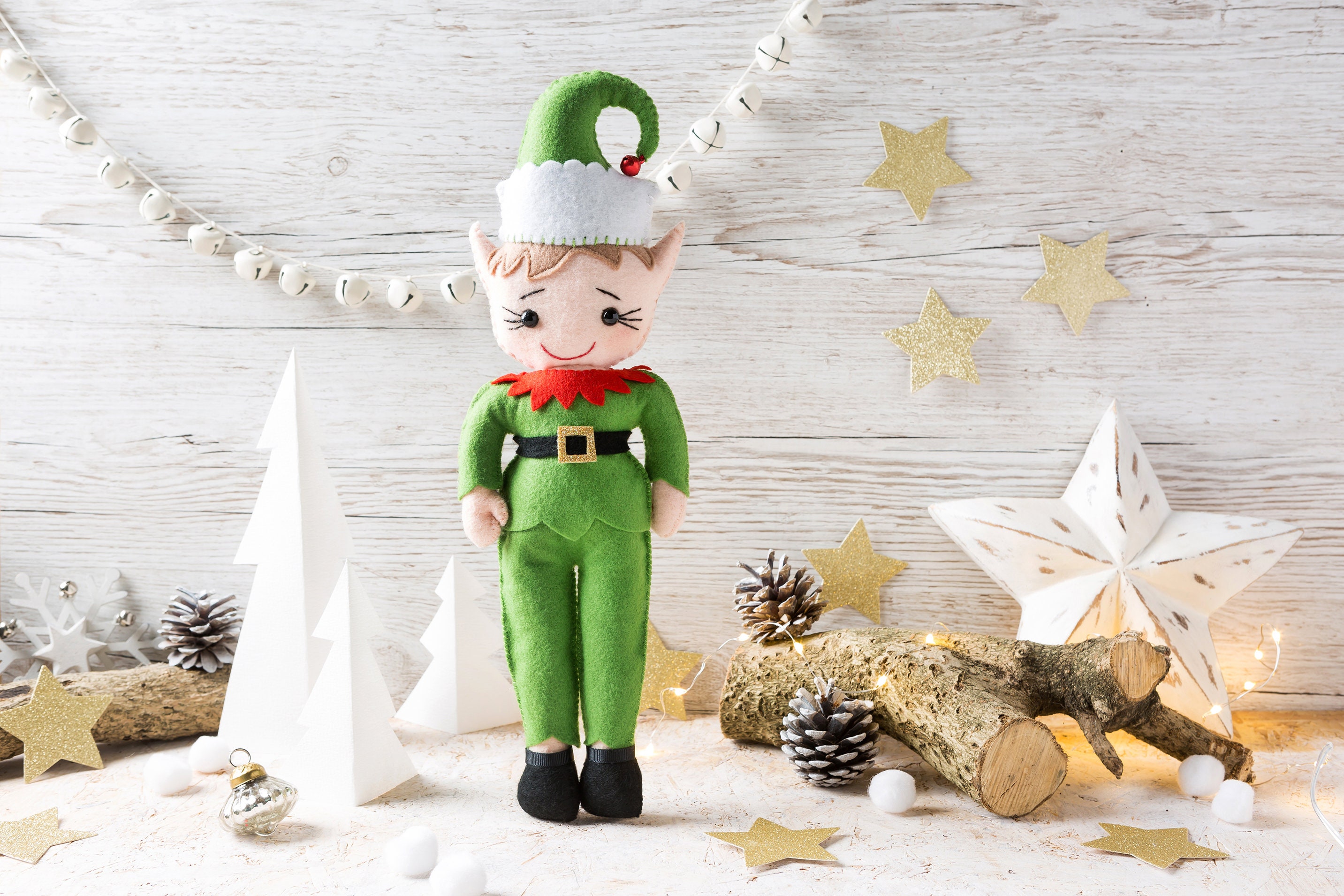 Eddie the Elf Festive Heirloom Doll Kit DIY | Etsy