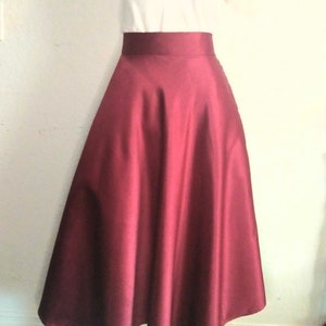 Circle Skirt, Half Circle Skirt for All Occasions. Polyester Satin ...