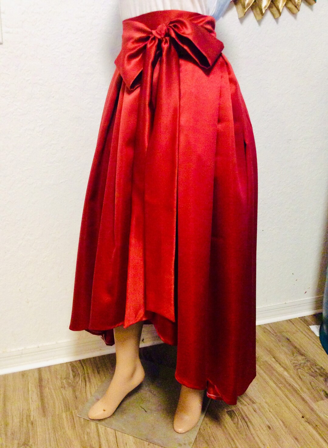 FIT AND FLARE High Low Box Pleats Maxi Skirt. Great for Parties ...