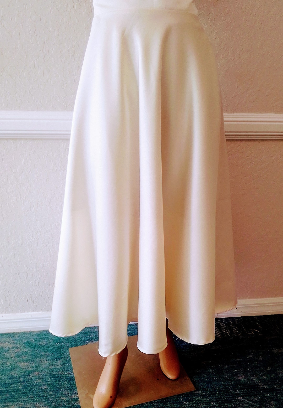 Custom Polyester Satin Circle Skirt, Party Church Skirt - Etsy