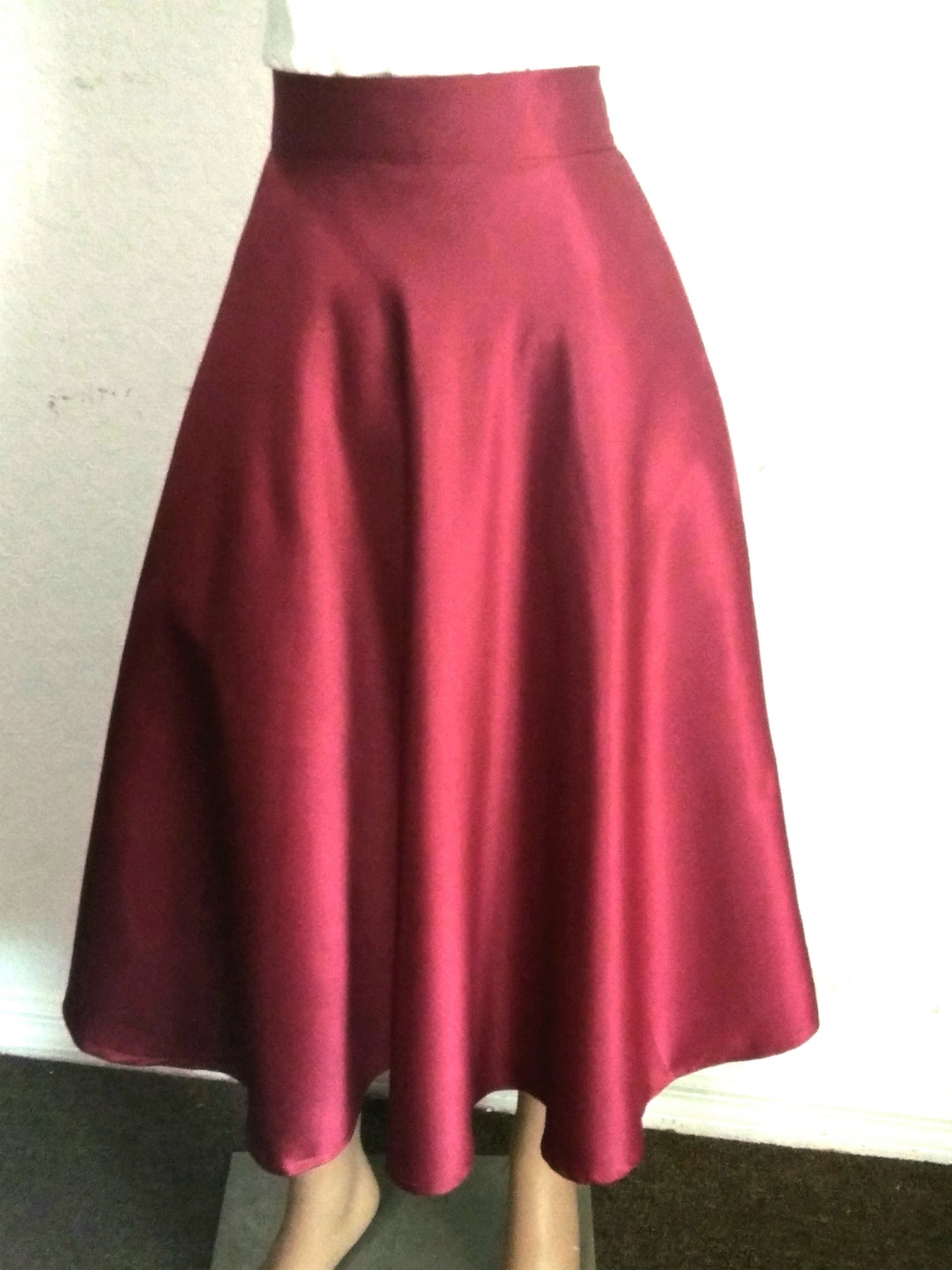 Circle Skirt, Half Circle Skirt for All Occasions. Polyester Satin ...