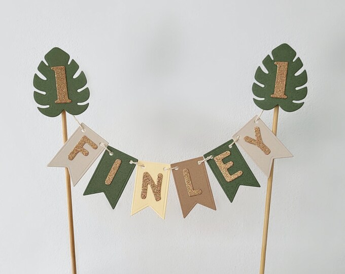 Jungle Cake Topper, Safari Cake Bunting, Safari Baby Shower Topper ...
