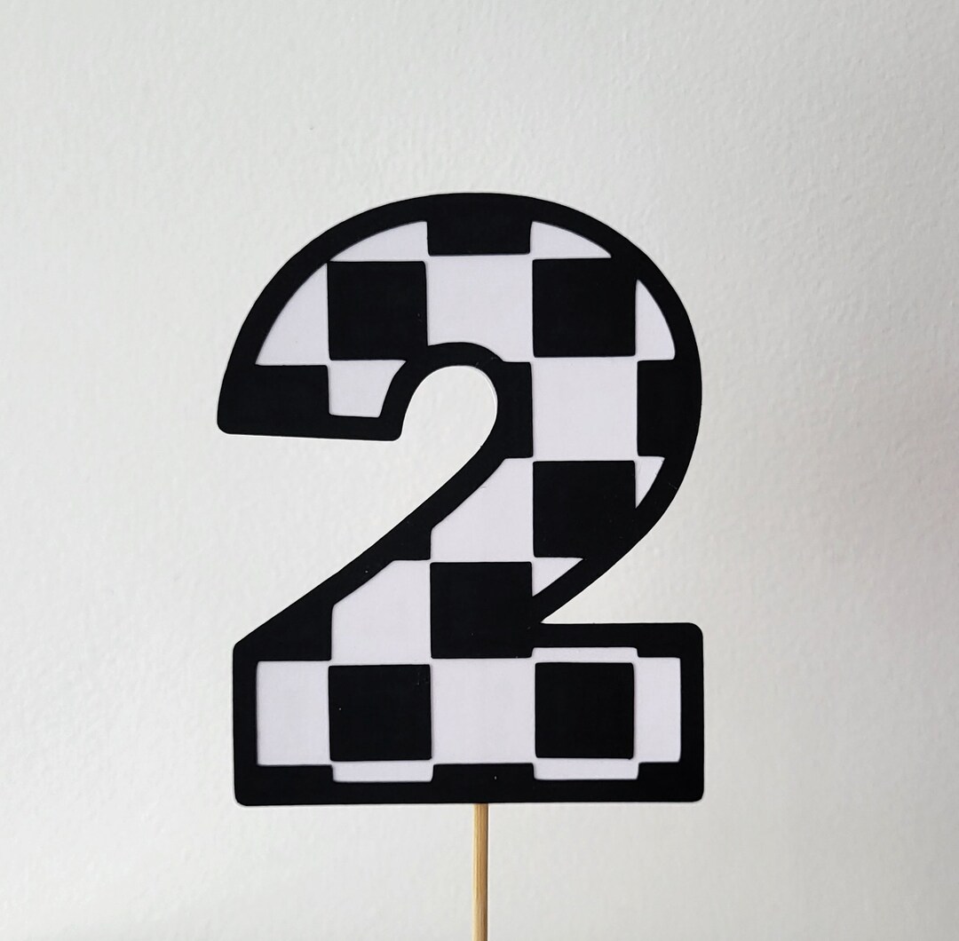 Two Fast Cake Topper, Car Topper, Racing Car Topper, Number 2 Cake ...