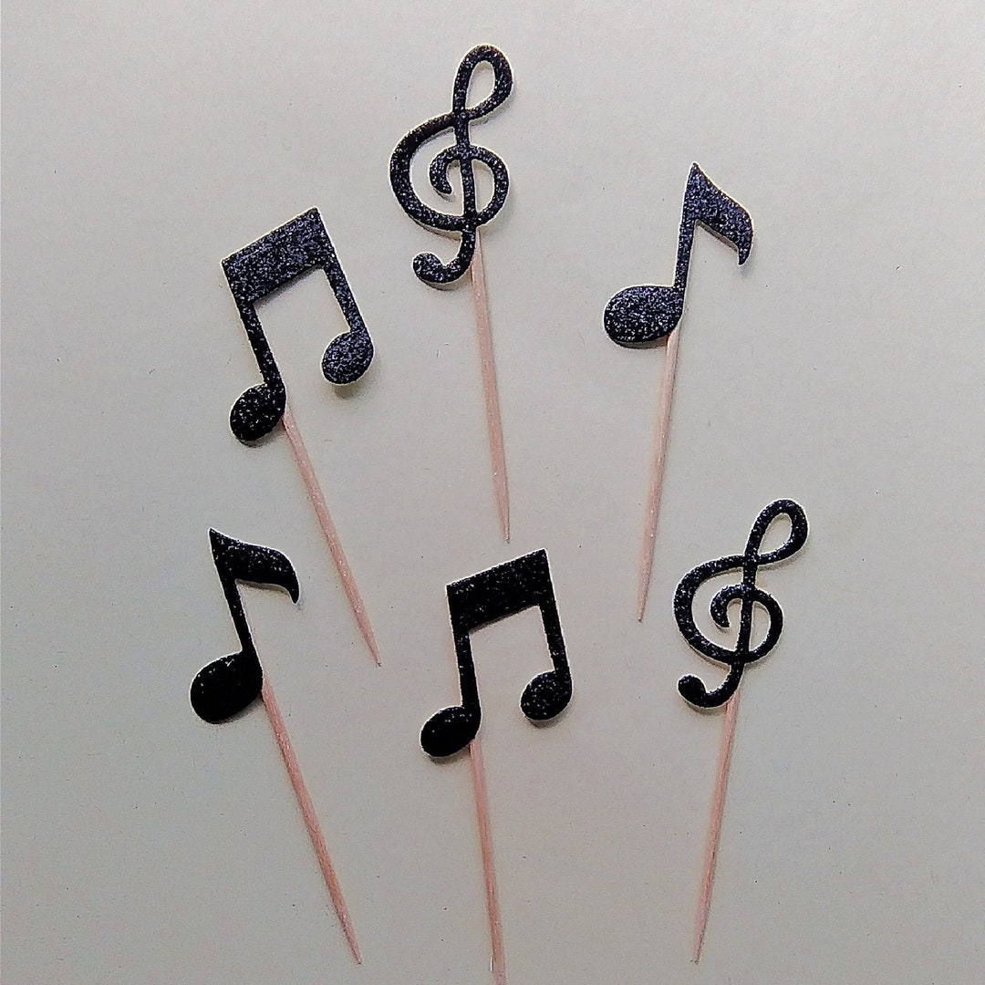 Musical Notes Cake Toppers Music Notes Topper Treble Clef - Etsy