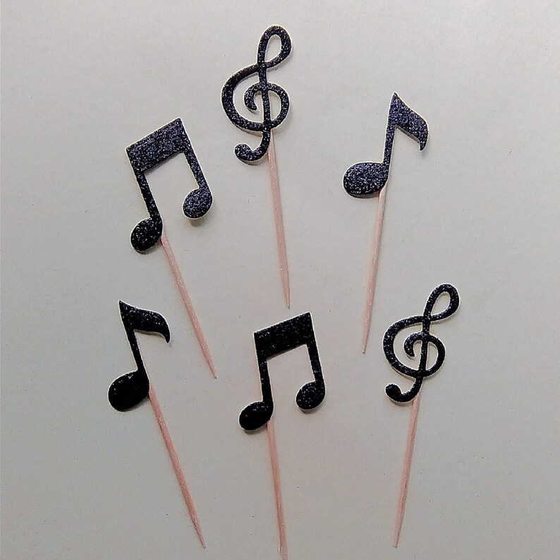 Musical Notes Cake Toppers Music Notes Topper Treble Clef - Etsy UK