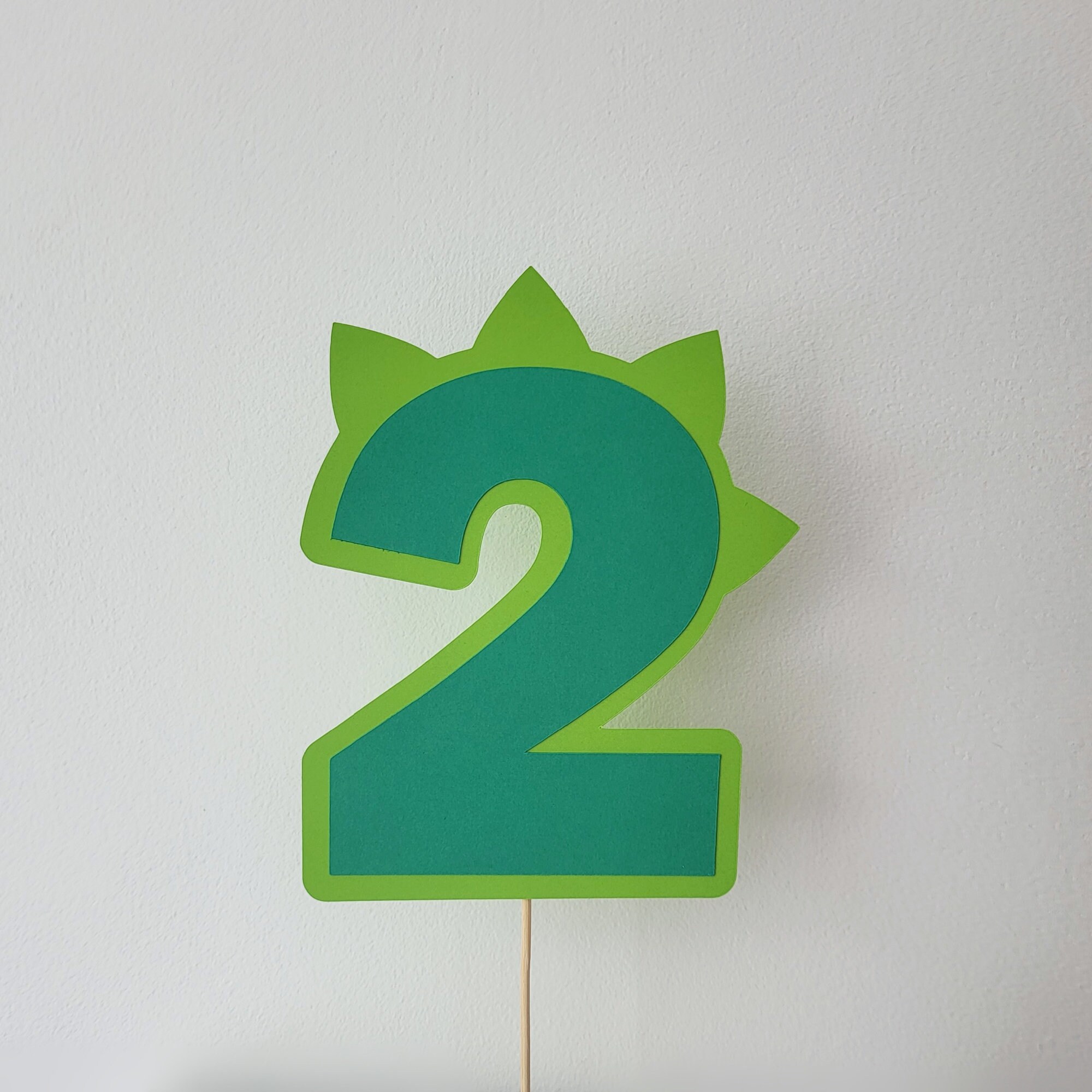 Dinosaur Number Cake Topper, Dinosaur Party Cake Topper, Number 1-9 ...