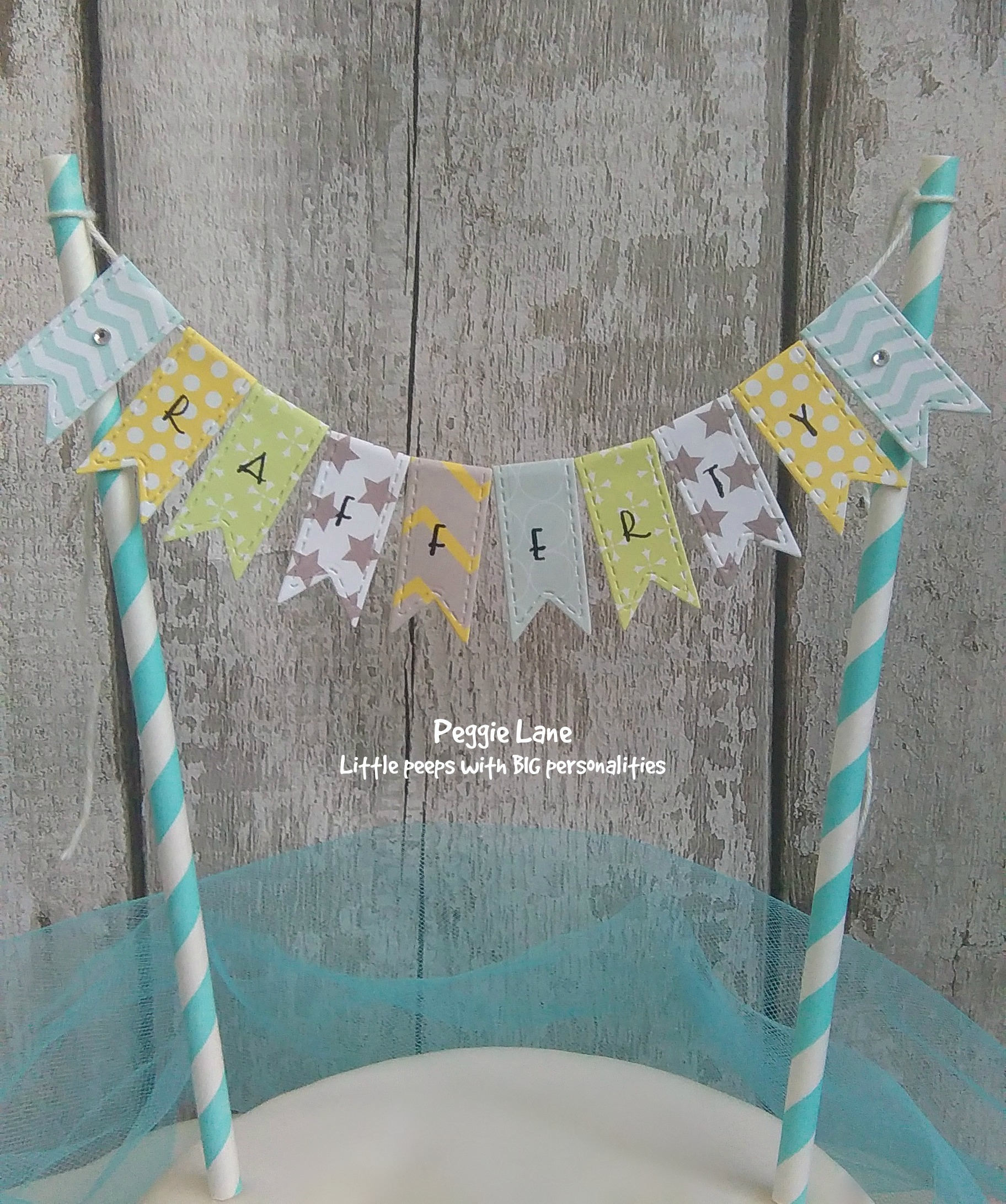 Personalised Cake Bunting Topper Custom Bunting Cake - Etsy UK