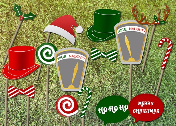 Christmas Party Photo Booth Props INSTANT DOWNLOAD | Etsy
