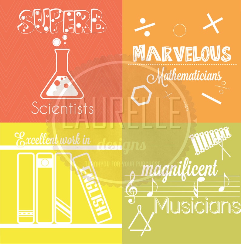 Subject Signs for a Teacher's Classroom Instant Download - Etsy