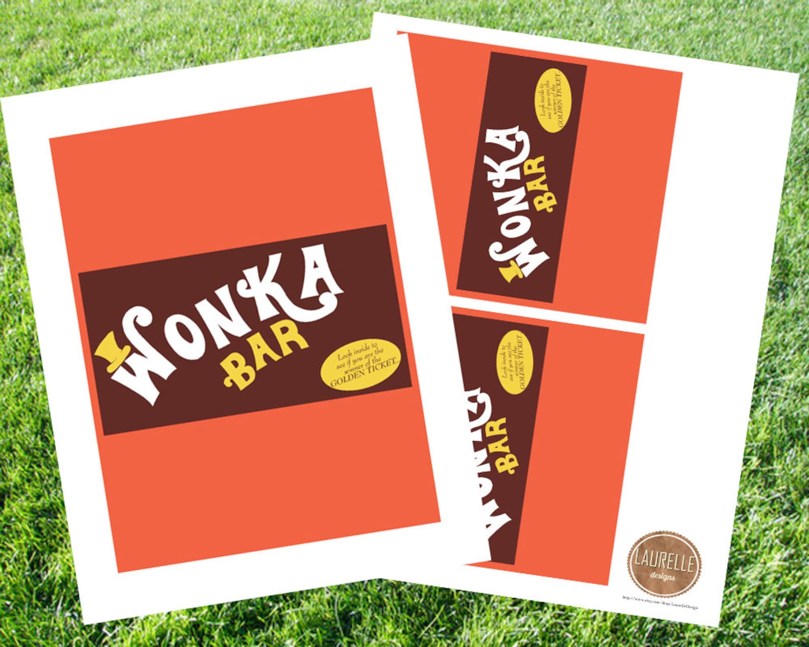 Wonka Chocolate Bar Wrapper printable INSTANT DOWNLOAD | Etsy