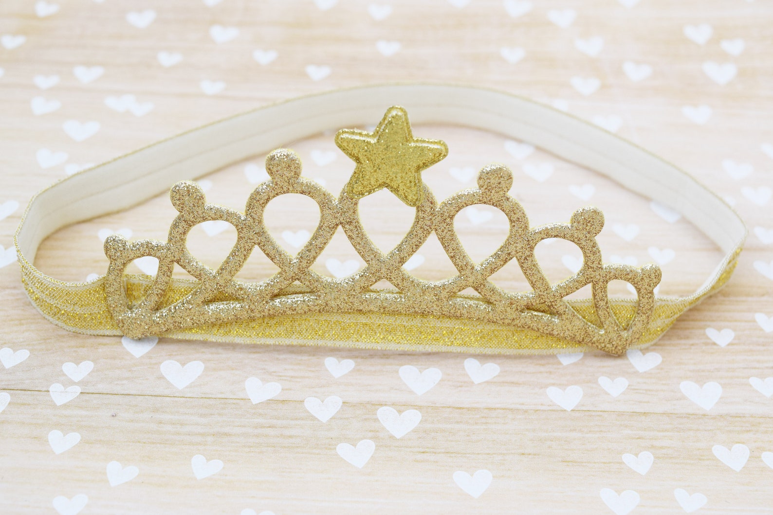 Gold Crown Headband, Gold Headband, Princess Birthday Crown Headband ...