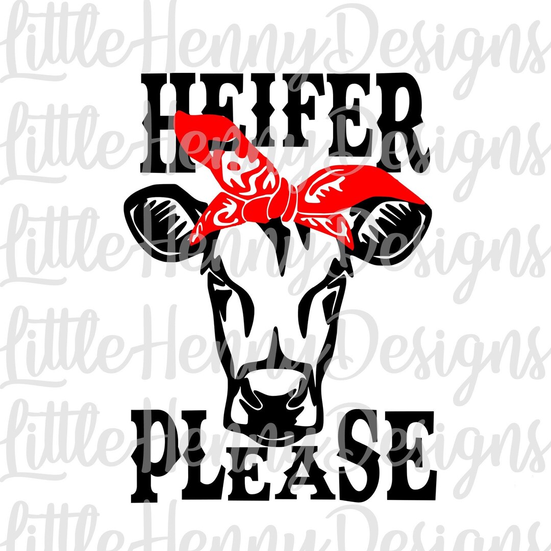 Cow Svg, Heifer Please Svg, Headband Cow, Svg Files, Svg File for ...