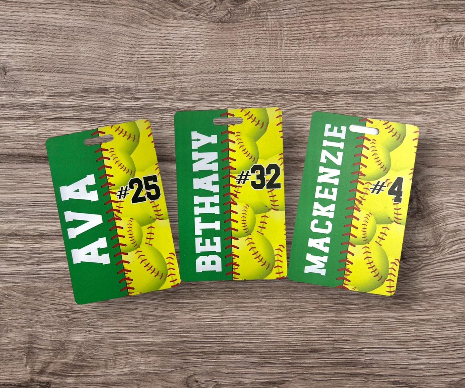 Personalized Softball Bag Tag, Custom Name & Number - Etsy