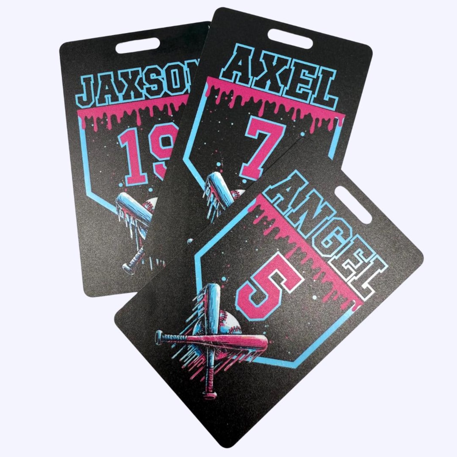 Drip Baseball Bag Tags, Baseball Name Tag, Equipment Bag Tag, Team ...