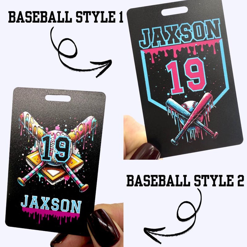 Baseball Bag Tag - Etsy