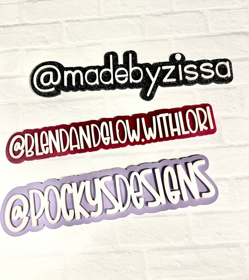 Physical Watermark Acrylic Watermark Social Media Acrylic - Etsy